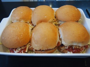 Oven Baked Chicken Parmigiana Sliders | Mustard With Mutton
